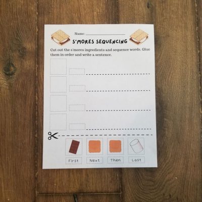 How to Make S'Mores Sequencing Activities (Camping Week) - Biscuits and ...